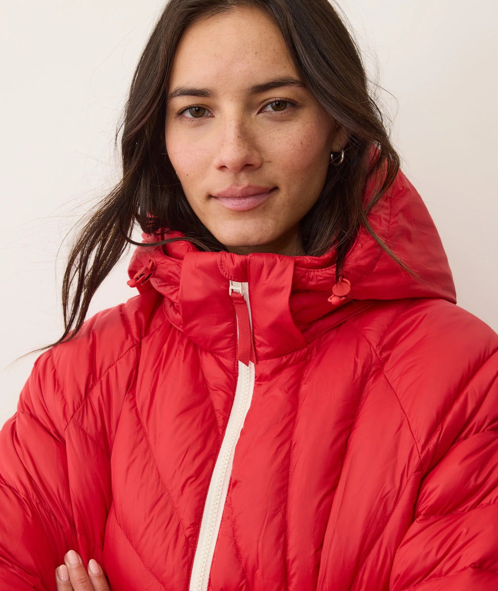 Sunbeam Puffer Jacket Cherry Red – Mapel Boutique
